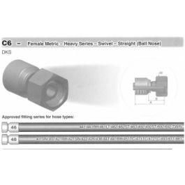 C6-Female Metric-Heavy Series-Swivel-Straight(Ball Nose) | Phoenix ...